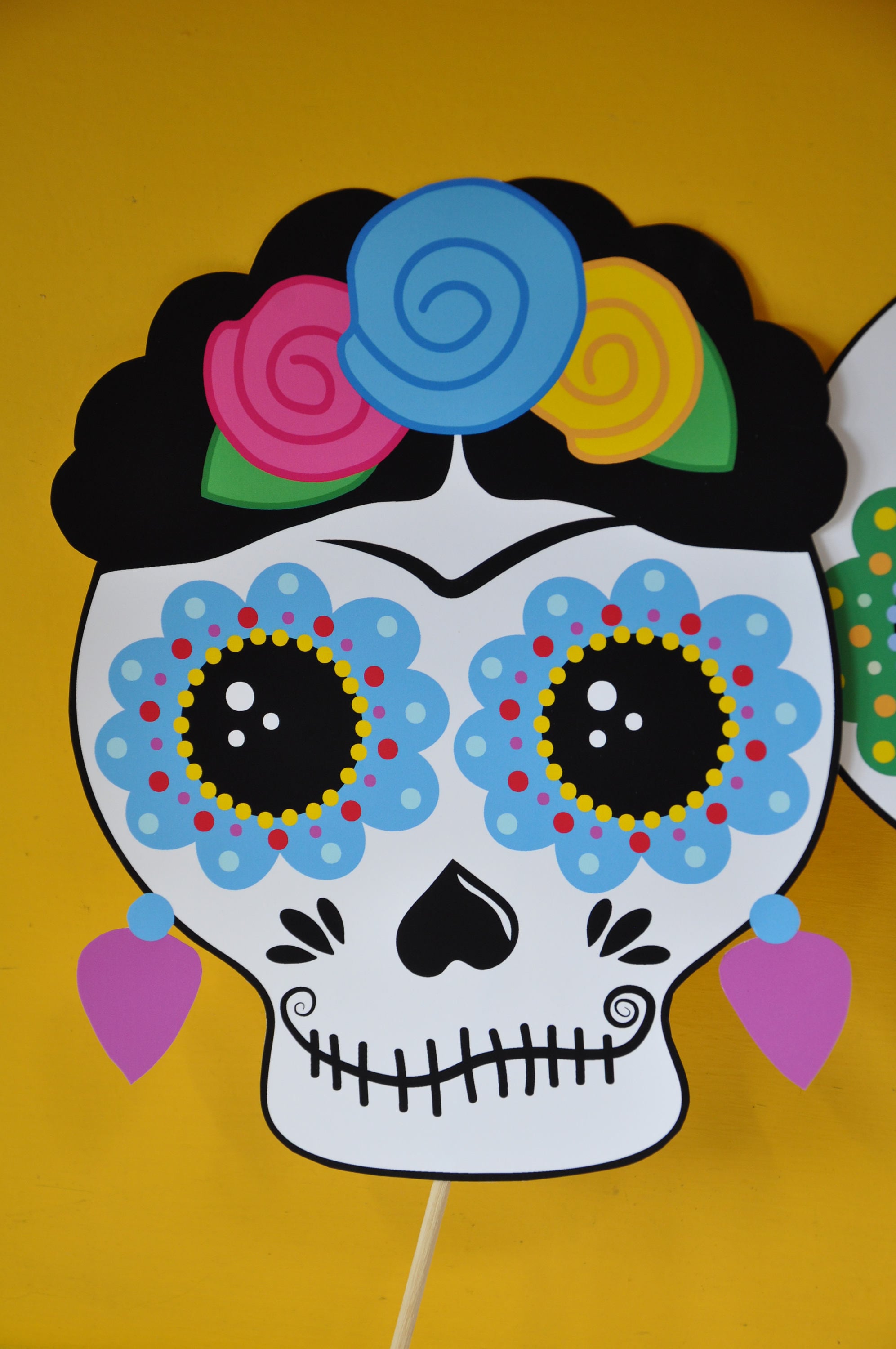Dia De Muertos Photo Booth Props / Day of the Dead Printable Sugar ...