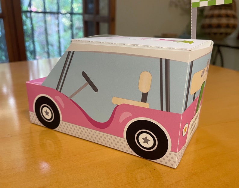 Golf Party Printable Favor Box / Golf Cart Party Favors / Golf - Etsy