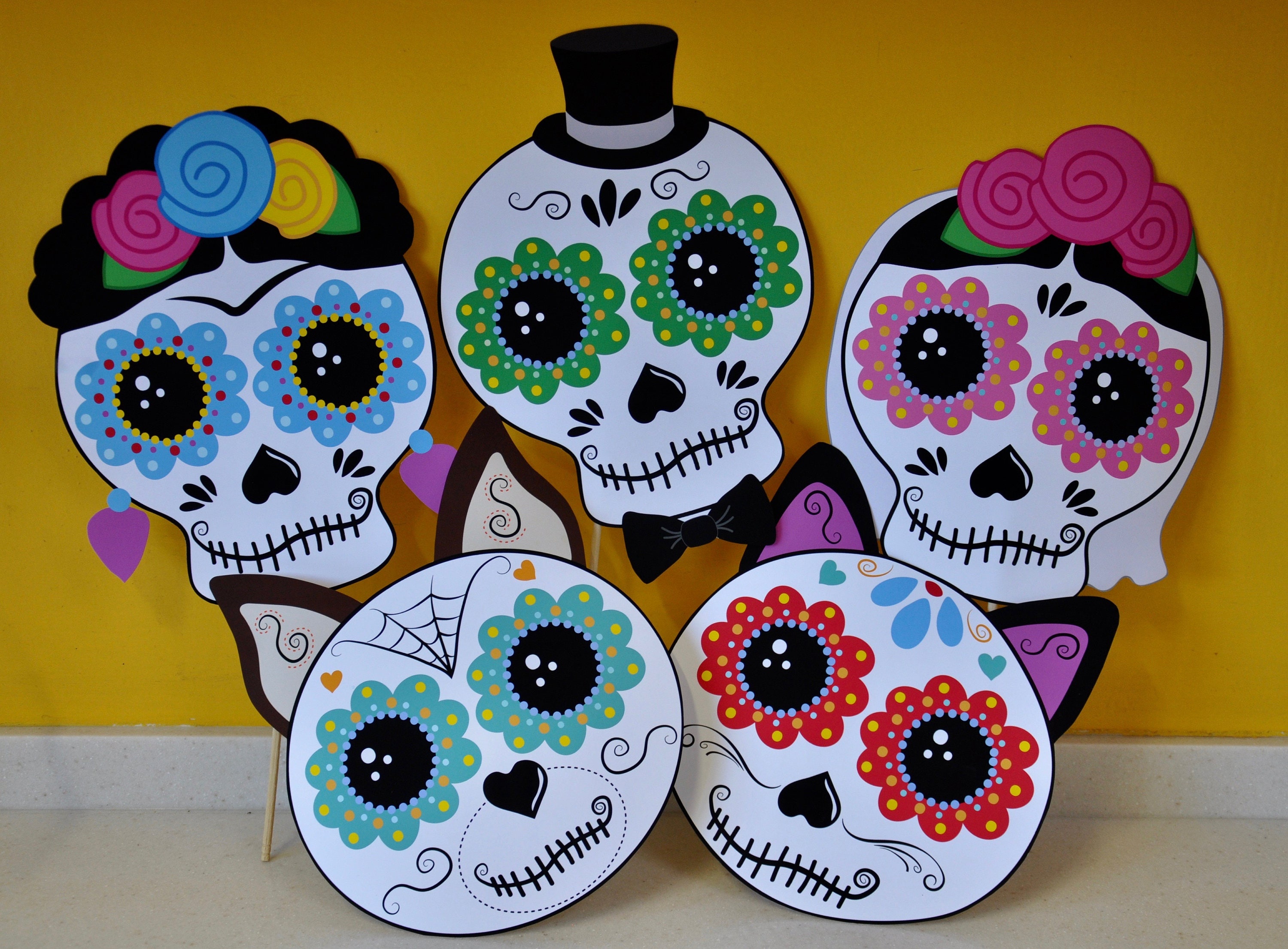 Cute Dia De Los Muertos Masks