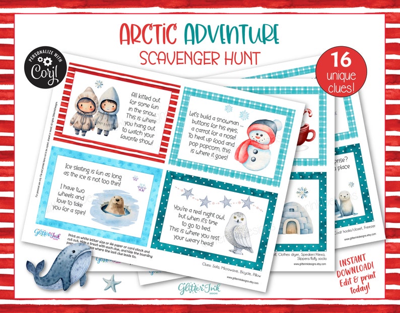 Alaska Cruise Surprise Trip Reveal Scavenger Hunt & Boarding Pass ...