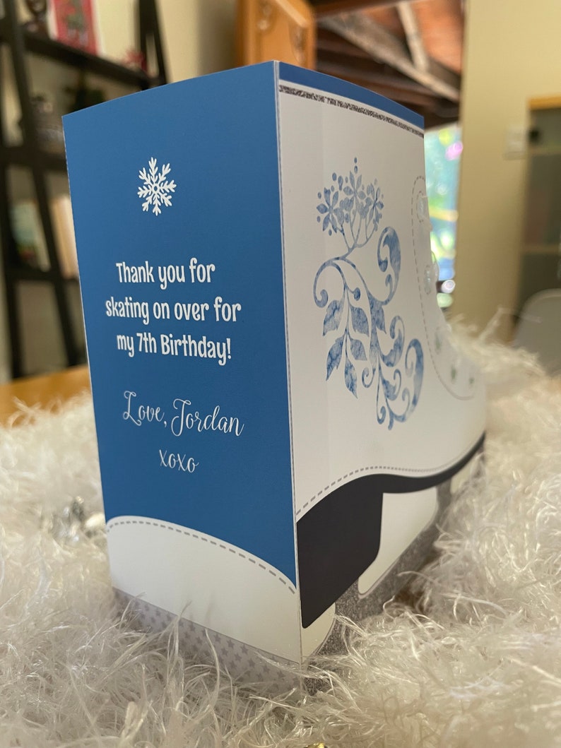 Ice Skate Favor Box / Ice Skating Party Favors / Ice Princess | Etsy