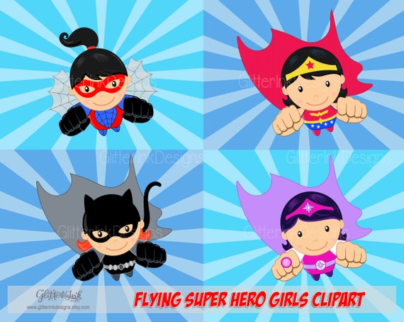 Flying Hero Clipart