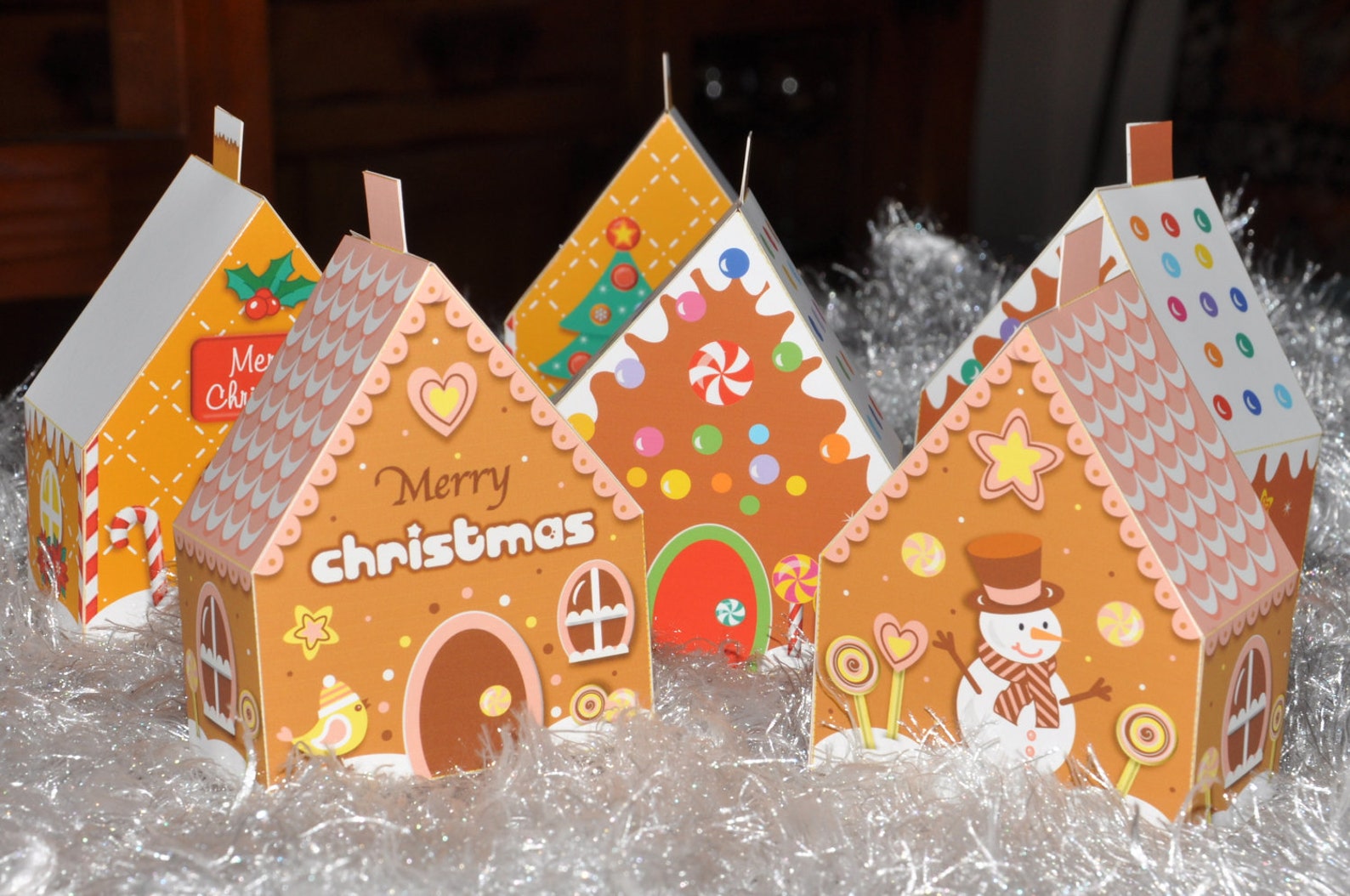 Gingerbread House Christmas Tree Ornaments / Gingerbread Gift - Etsy