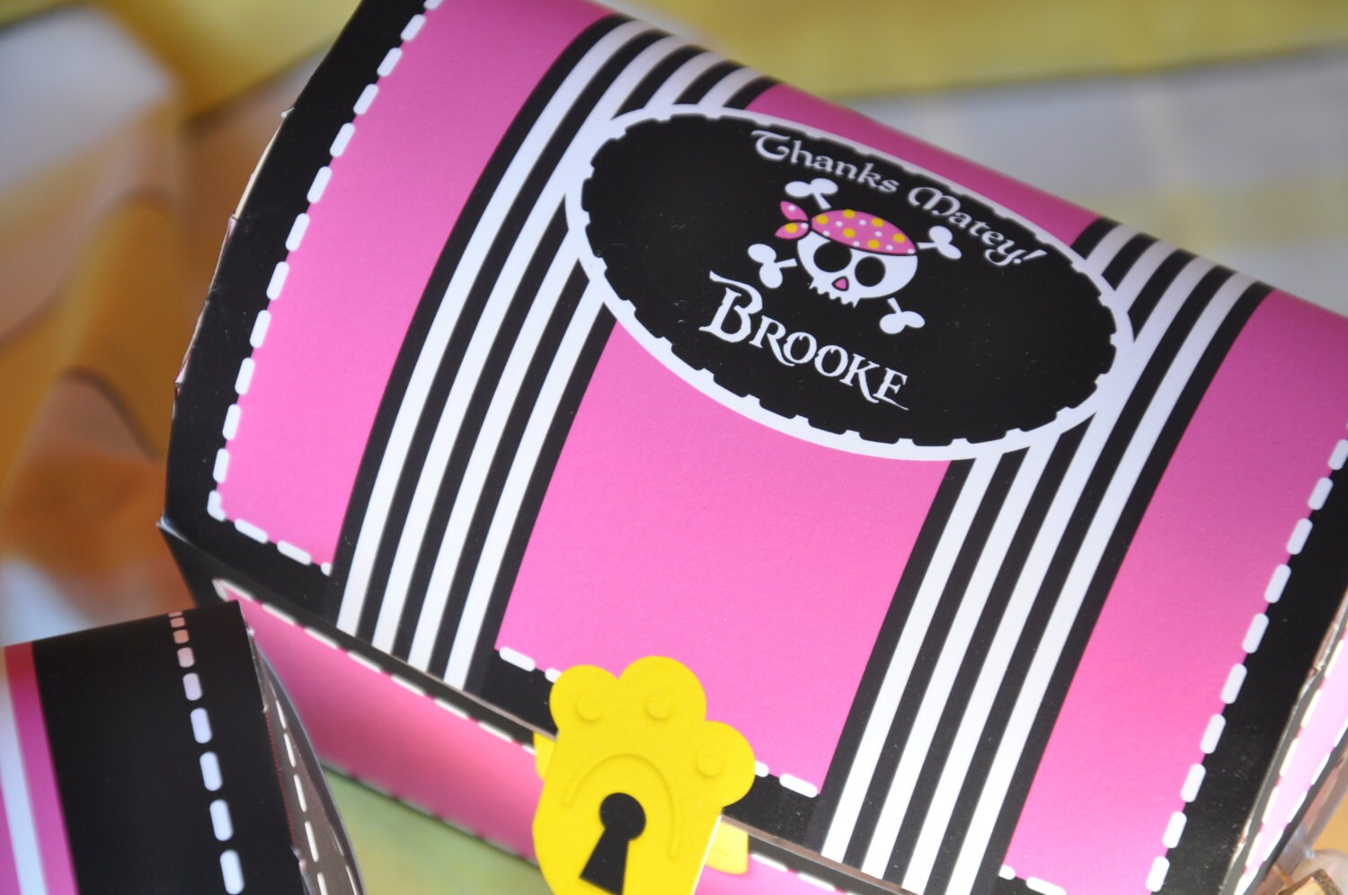 Pirate Party treasure chest favor box / pirate party favors / | Etsy