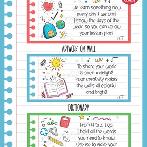 Classroom Scavenger Hunt Rhyming Riddle Clue Cards, Back to School ...