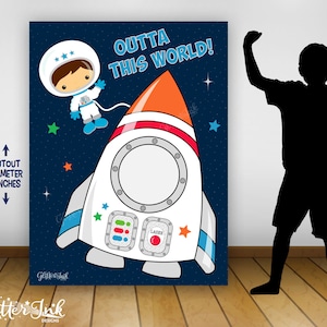 PRINTABLE 36x48" Outer Space Party Photo Booth Frame / Space Photo ...