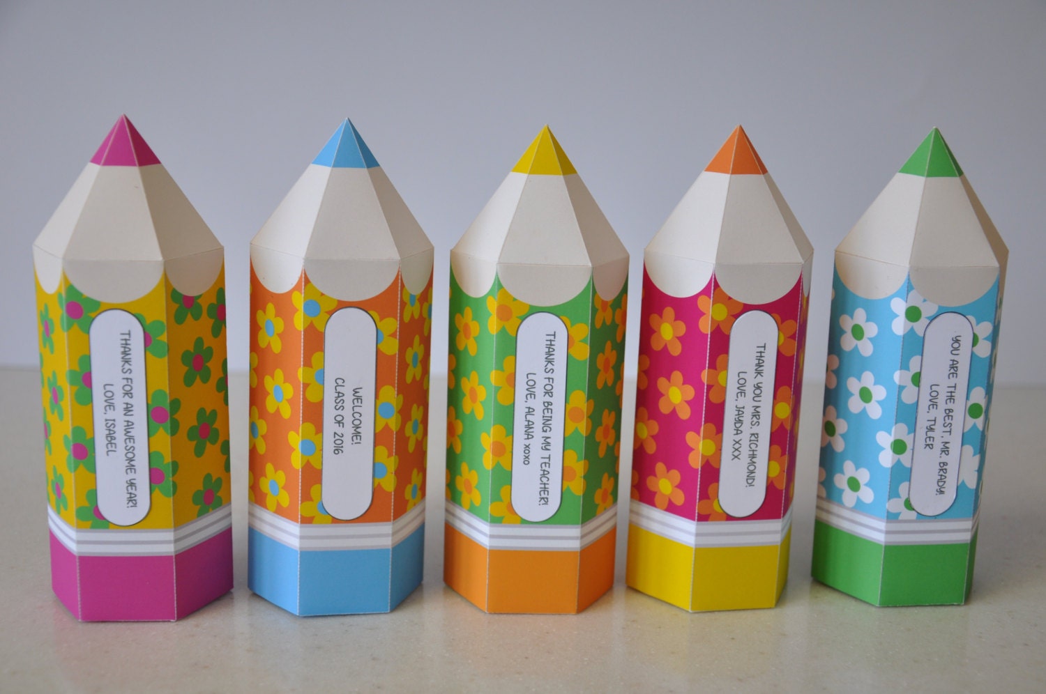 Back to School Printable Pencil Box Template, DIY Teacher Appreciation ...