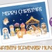 Nativity Scene Christmas Scavenger Hunt Clue Cards / Christmas Treasure ...