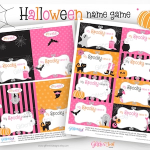 What's Your Spooky Halloween Name Game / Spooktacular Printable Sign ...