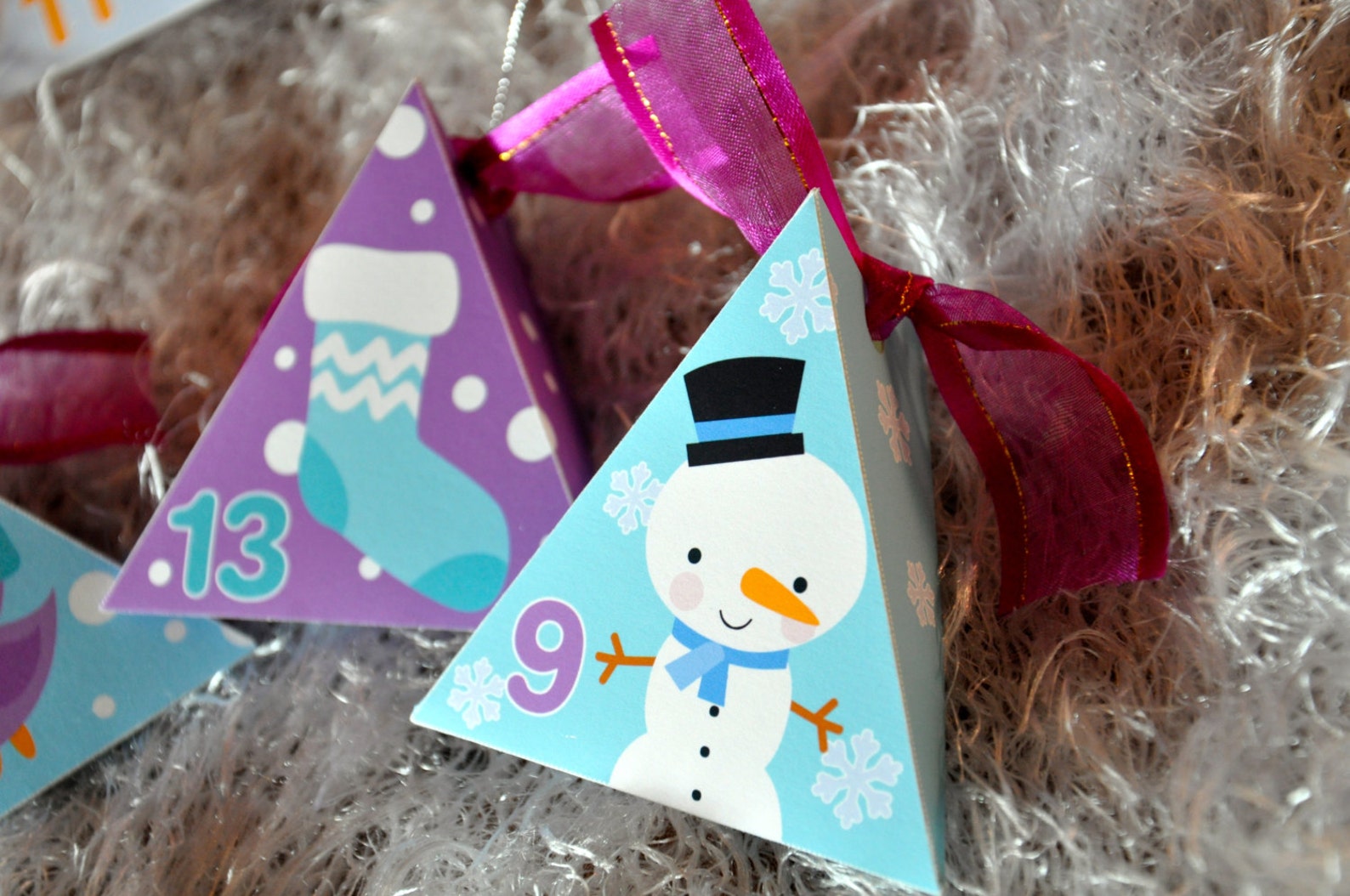 Christmas Advent Calendar Printable Boxes / DIY Christmas Tree - Etsy