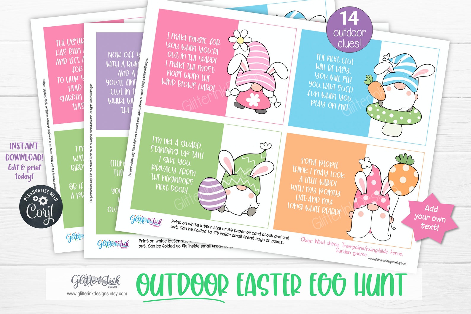 Outdoor Easter Scavenger Hunt for Kids / Easter Egg Hunt Clues - Etsy