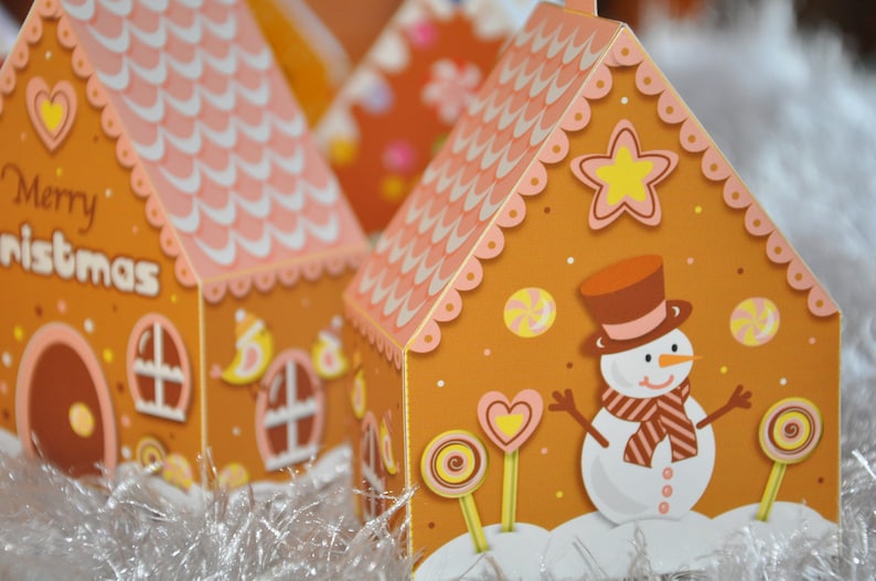 Gingerbread House Christmas Tree Ornaments / Gingerbread Gift - Etsy