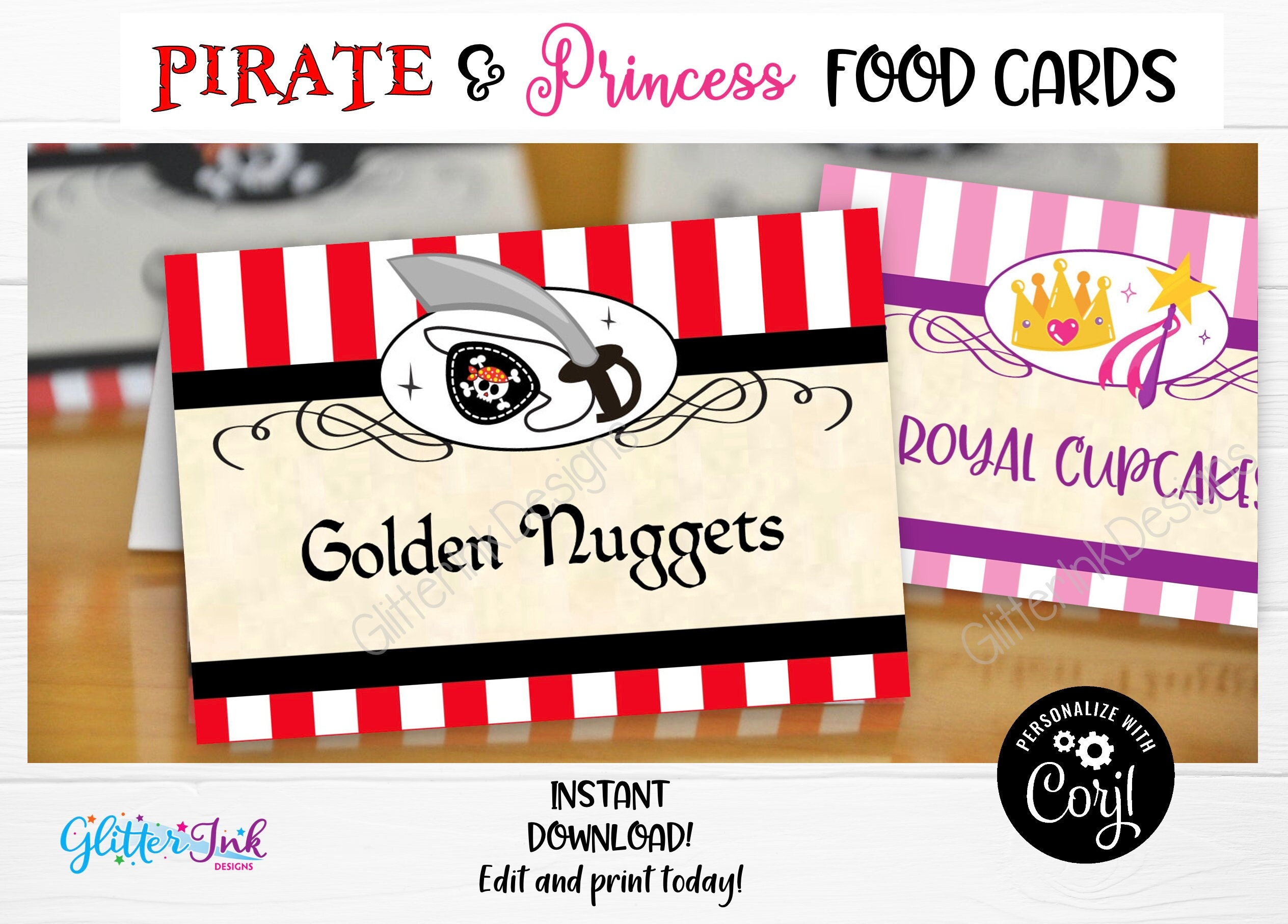 Pirate Party Food Labels