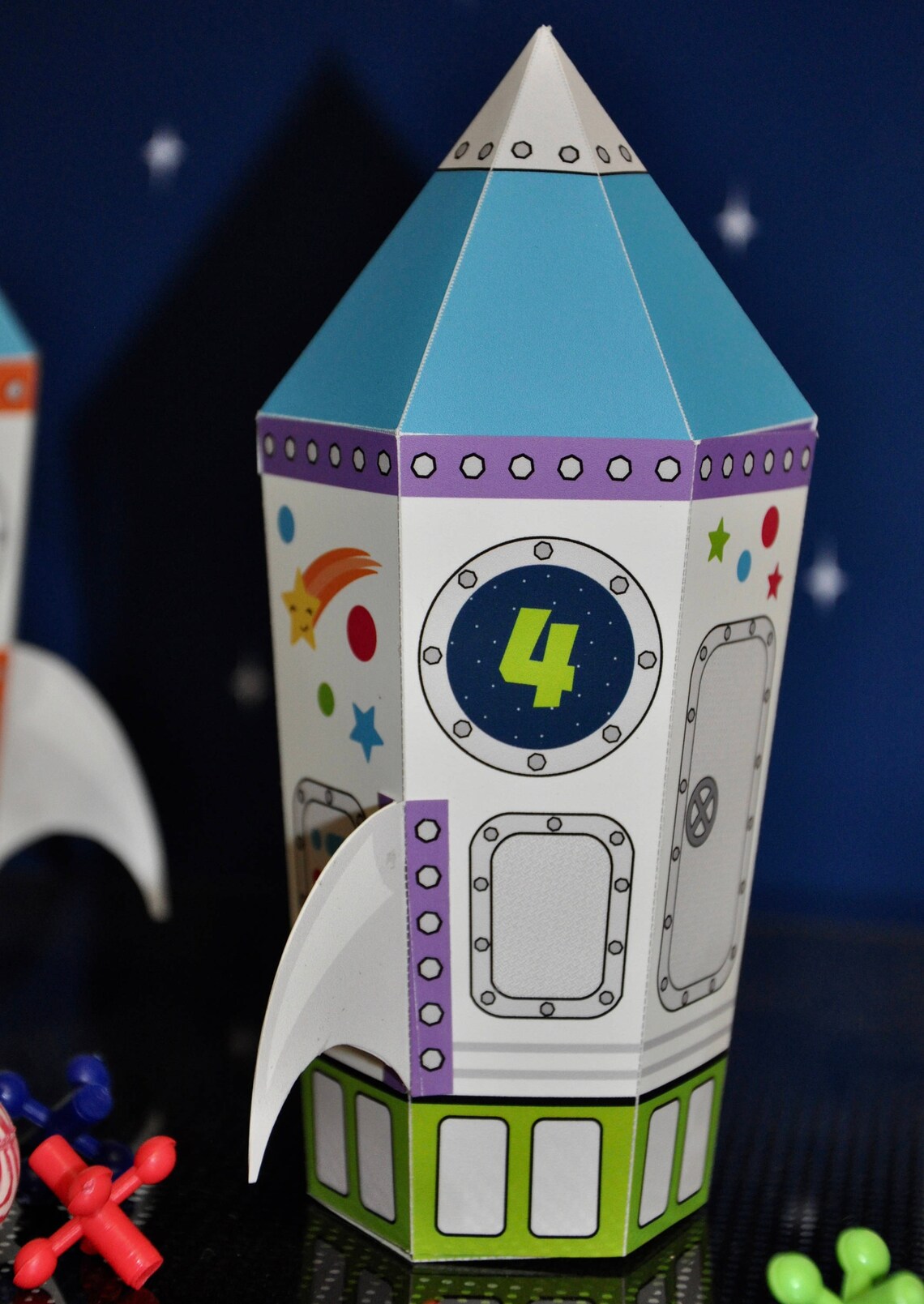 Outer Space Party Rocket Favor Boxes / Space Party Favors / Astronaut ...