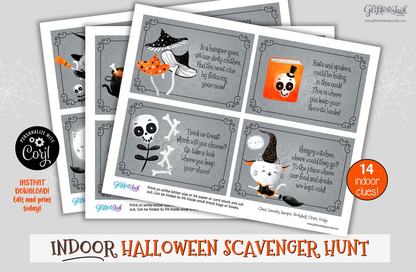 Indoor Halloween Scavenger Hunt / Kids Halloween Treasure Hunt - Etsy