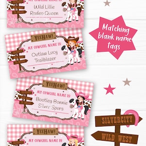 What's Your Cowgirl Name Printable Party Game, Wild West Sign With Name ...