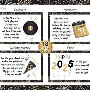 2025 New Years Eve Scavenger Hunt for Teens / Teenager New Year's Eve ...