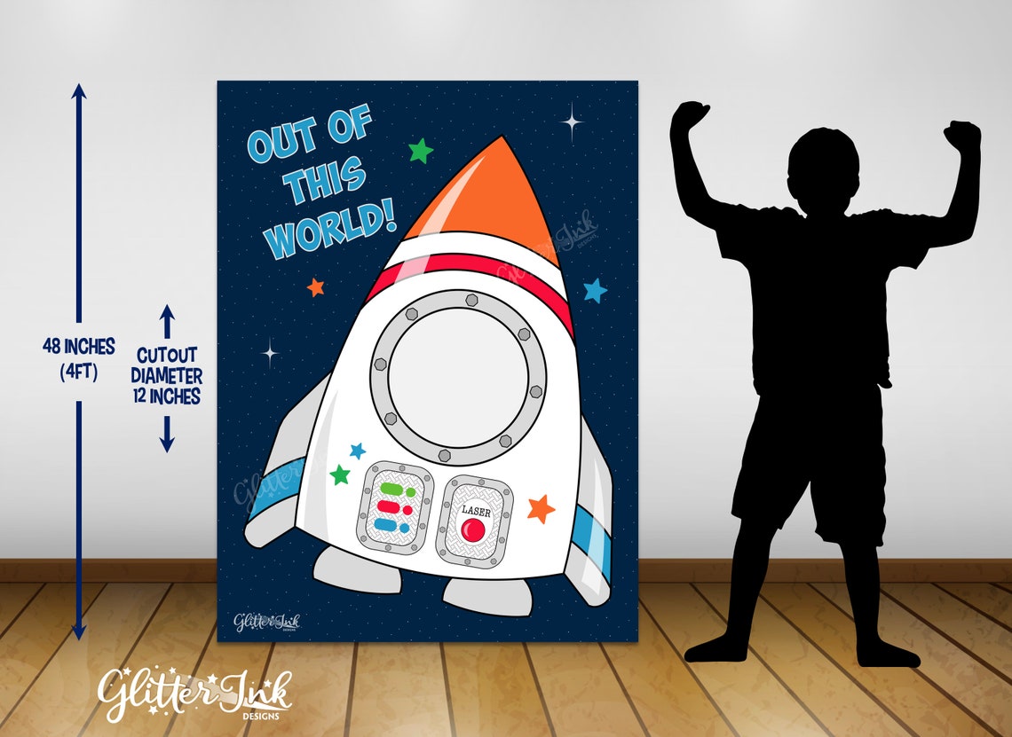 PRINTABLE 36x48 Outer Space Party Photo Booth Frame / - Etsy