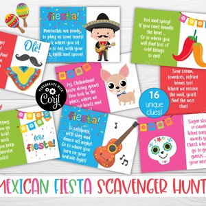 Mexican Fiesta Scavenger Hunt for Kids / Taco Tuesday Birthday - Etsy
