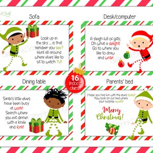 Christmas Elves Kids Treasure Hunt / Christmas Scavenger Hunt ...