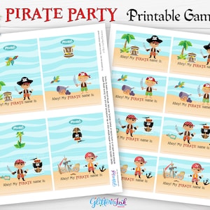 What's Your Pirate Name Party Game, Printable Buccaneer Sign With Name ...