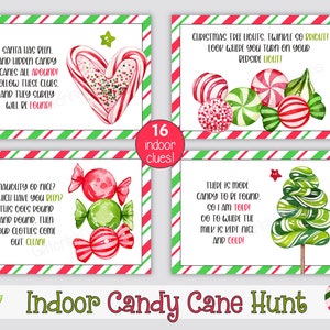 Indoor Candy Cane Hunt / Christmas Scavenger Hunt / Christmas Kids ...