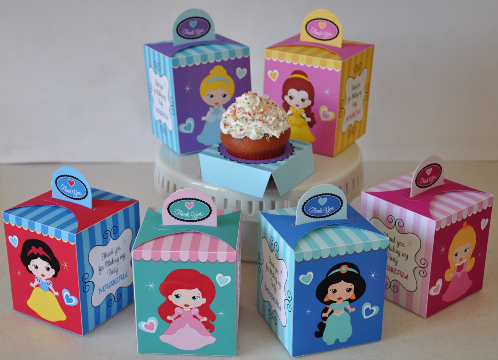 Princess Printable Treat Boxes / Princess Party Favors / Classic ...