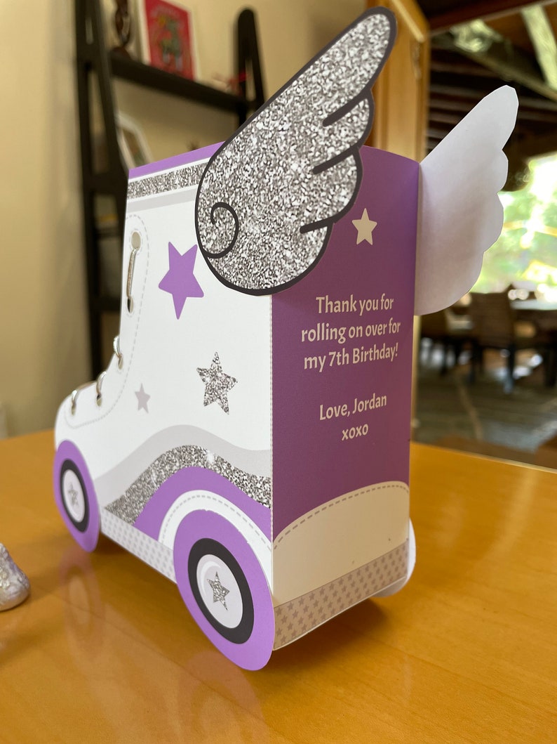 Roller Skate Party Favor Boxes / Printable Roller Skate Party - Etsy