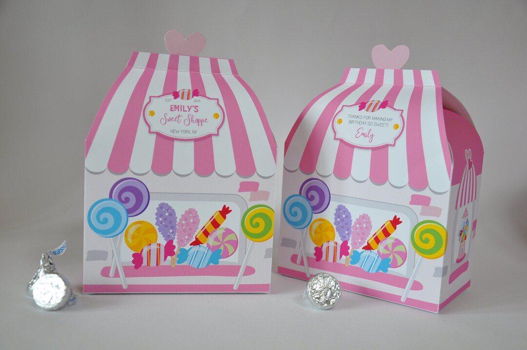 Candyland Party Favors, Sweet Shoppe Lollipop Birthday Printable Favor ...