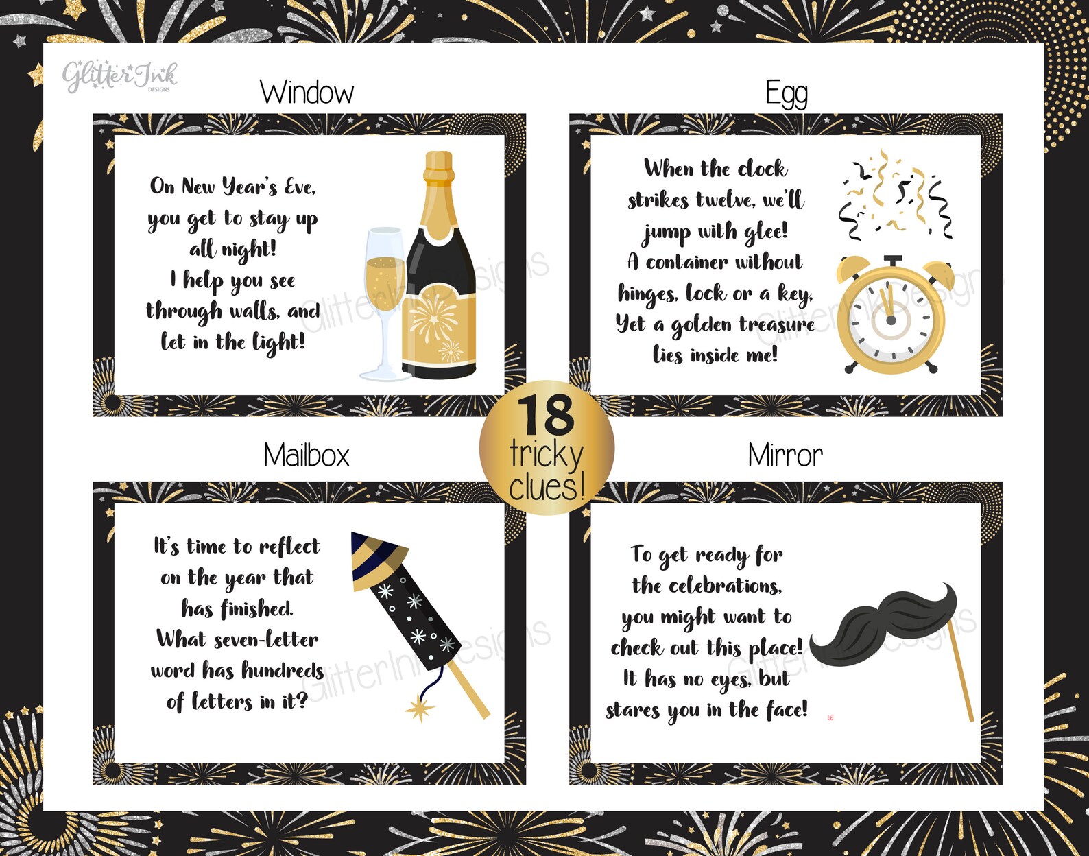 2026 New Years Eve Scavenger Hunt for Teens With Difficult Clues ...