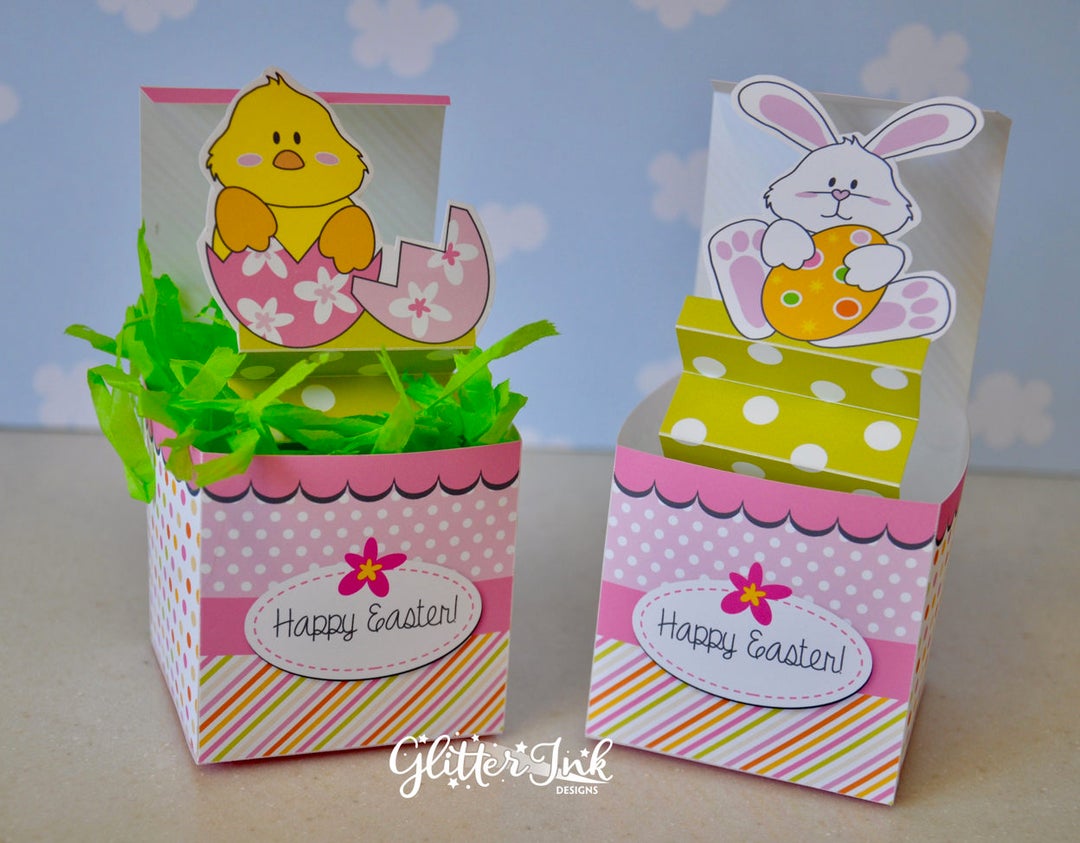 Easter Favor Boxes / Easter Bunny Jack in the Box / Easter Surprise Pop ...