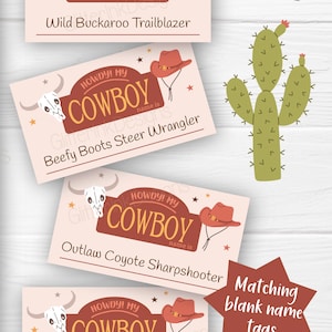What's Your Cowboy Name Printable Party Game, Wild West Space Cowboys ...