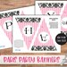 Paris Party Printable Banner / French Themed Birthday Decor / Party in ...