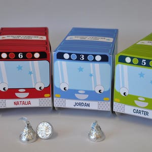 Bus Party Favor Box / Bus Treat Box / Bus Party Favors / Bus ...