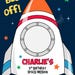 Outer Space Party Photo Booth Frame / Rocket Printable Party Prop ...
