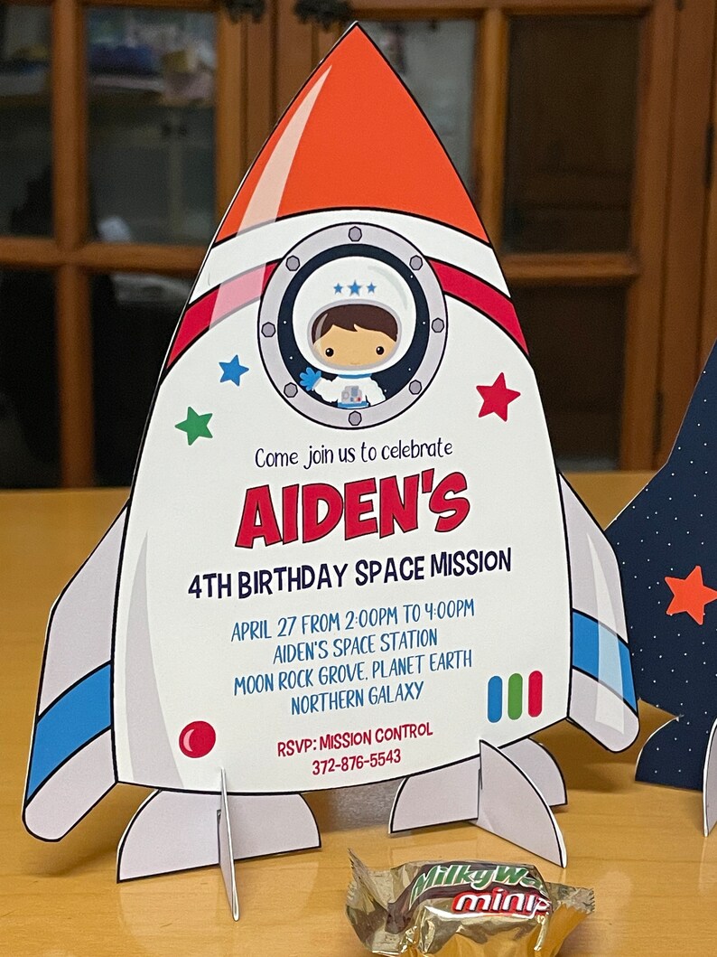 Outer Space Party Printable Invitation / Astronaut Birthday - Etsy