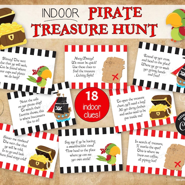 Pirate Treasure Hunt - Etsy