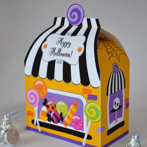 Halloween Treat Boxes / Halloween Printable Favor Box Haunted Mansion ...