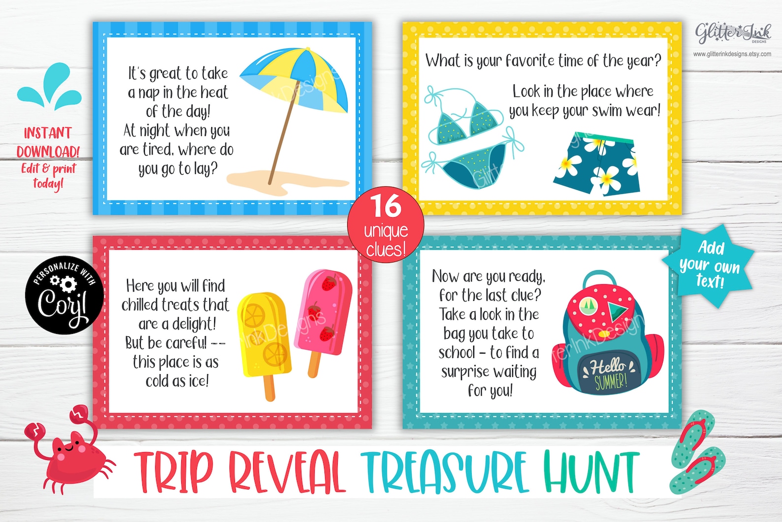 Surprise Cruise Trip Reveal Scavenger Hunt Boarding Pass / - Etsy