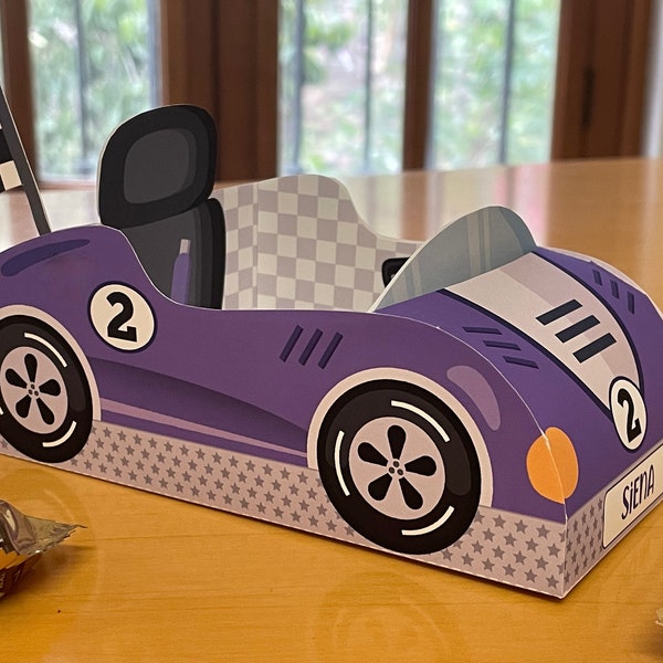 Race Car Snack Box - Etsy