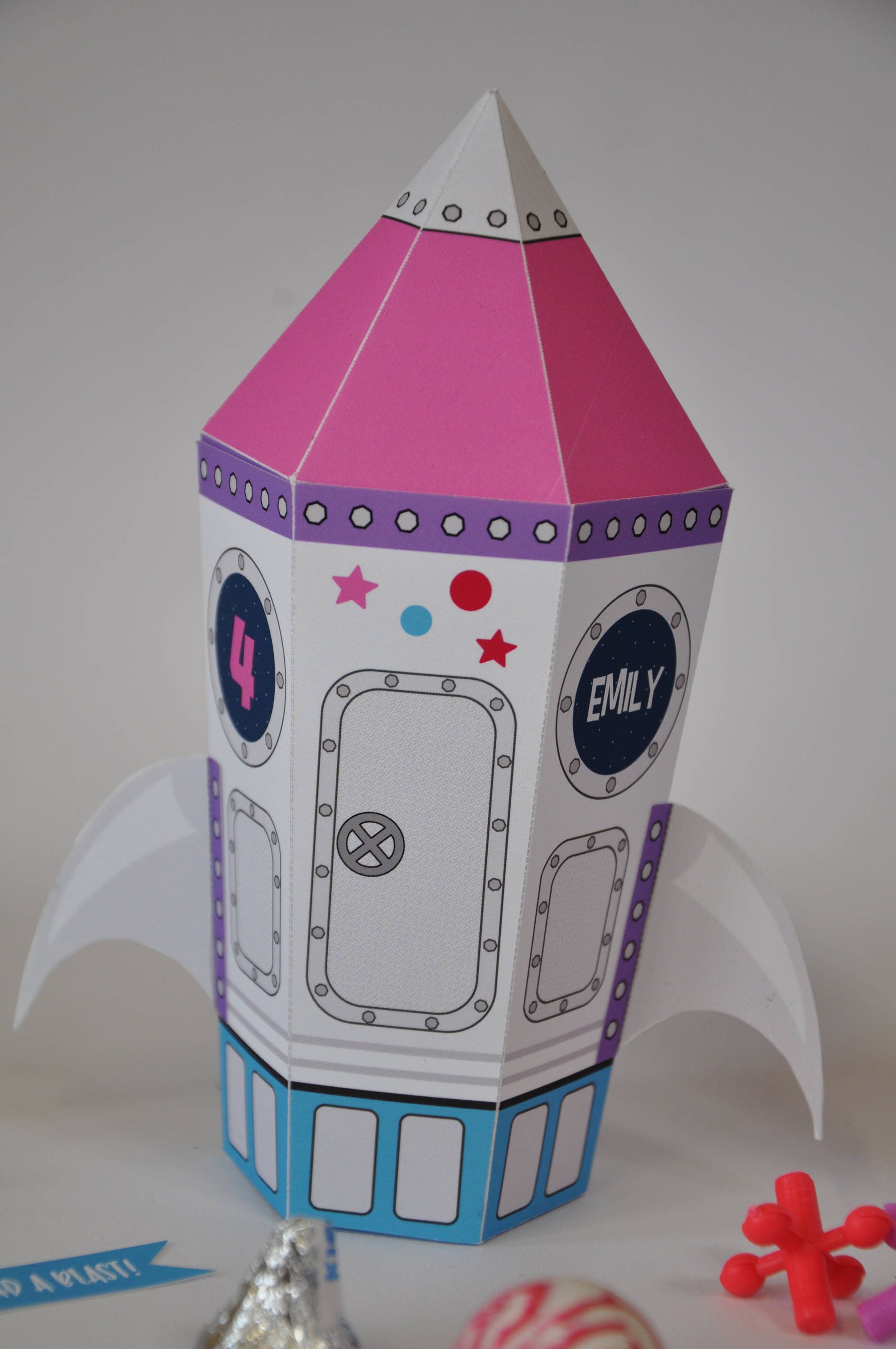 Outer Space Party Rocket Favor Box / Astronaut Party Favors / | Etsy