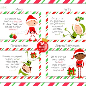 Christmas Elves Kids Treasure Hunt / Christmas Scavenger Hunt ...