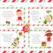 Christmas Elves Kids Treasure Hunt, Cheeky Elf Scavenger Hunt Clue ...