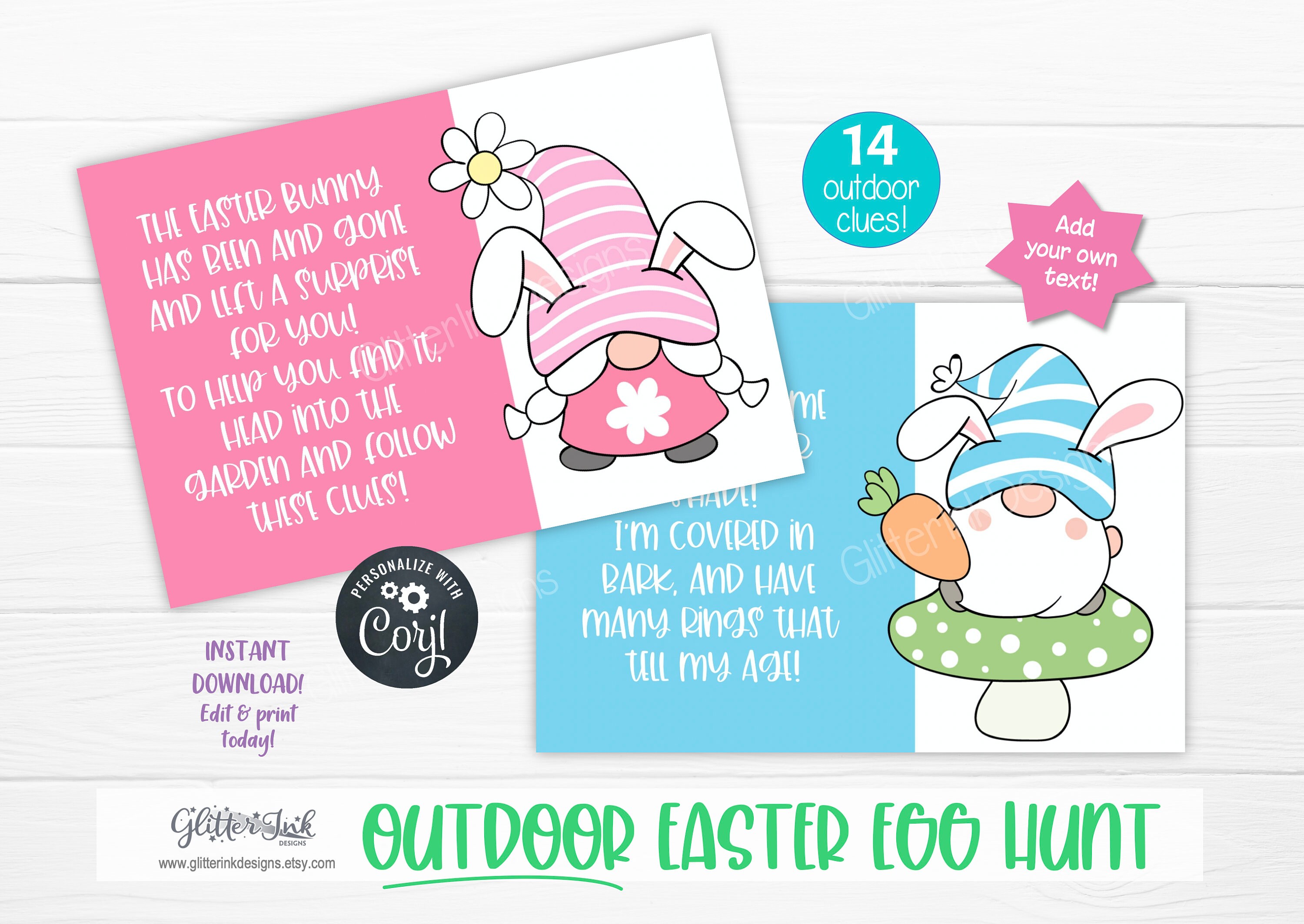 Outdoor Easter Scavenger Hunt for Kids / Easter Egg Hunt Clues ...
