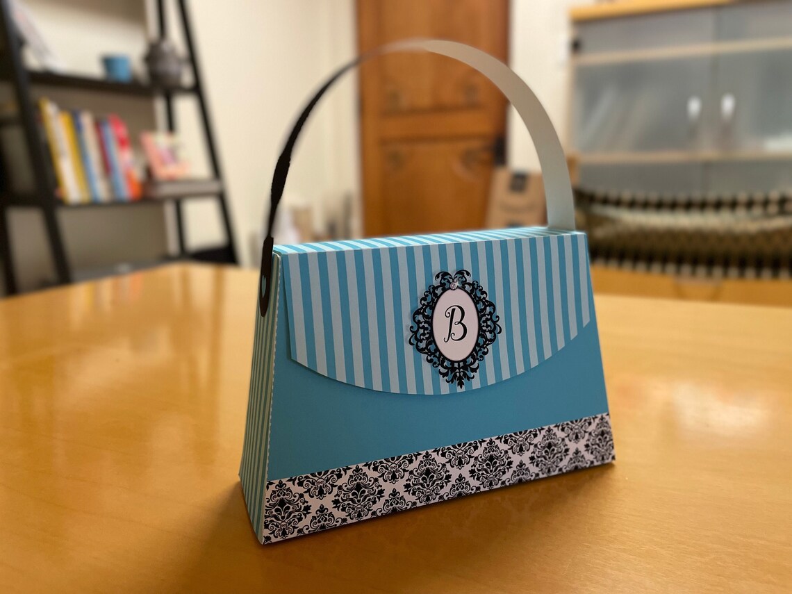 Paris Party Purse Favor Box / Printable Purse Party Favors in - Etsy