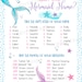 What's Your Mermaid Name Printable Party Game / Mermaid - Etsy