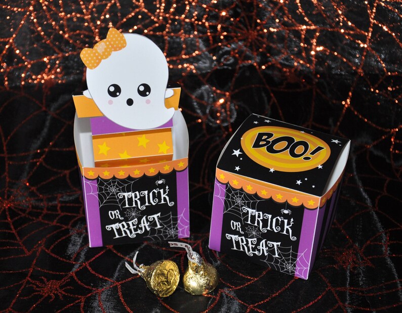Halloween Treat Box / Printable Halloween Decorations Cute - Etsy