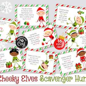 Christmas Elves Kids Treasure Hunt / Christmas Scavenger Hunt ...