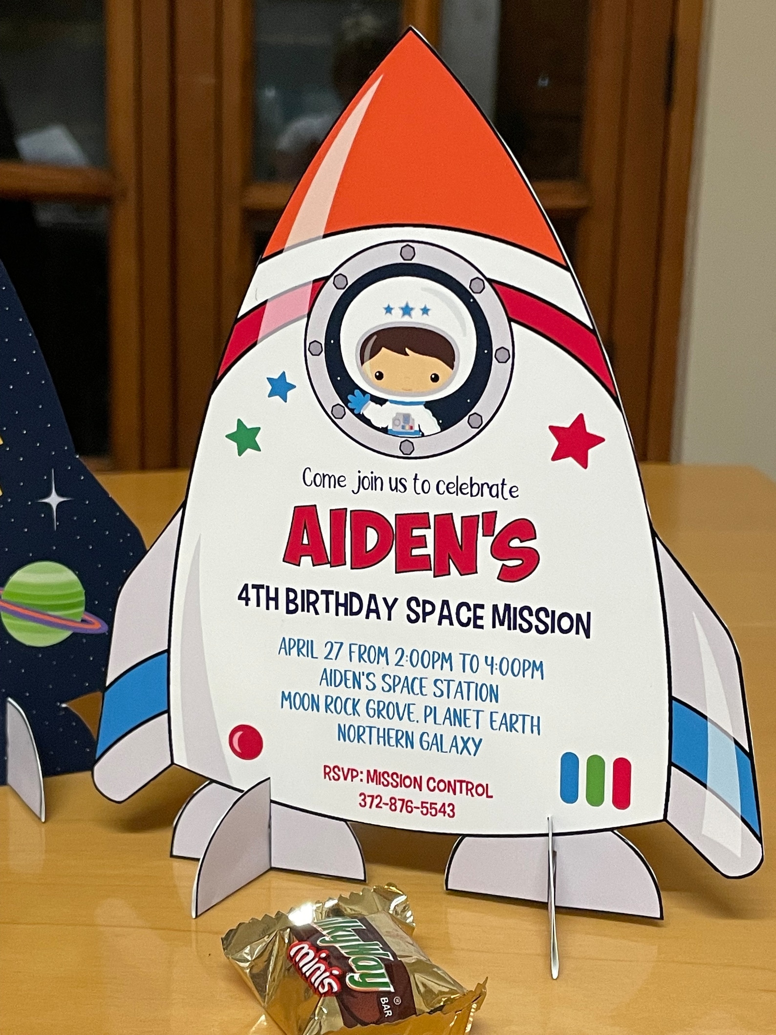 Outer Space Party Printable Invitation / Astronaut Birthday ...