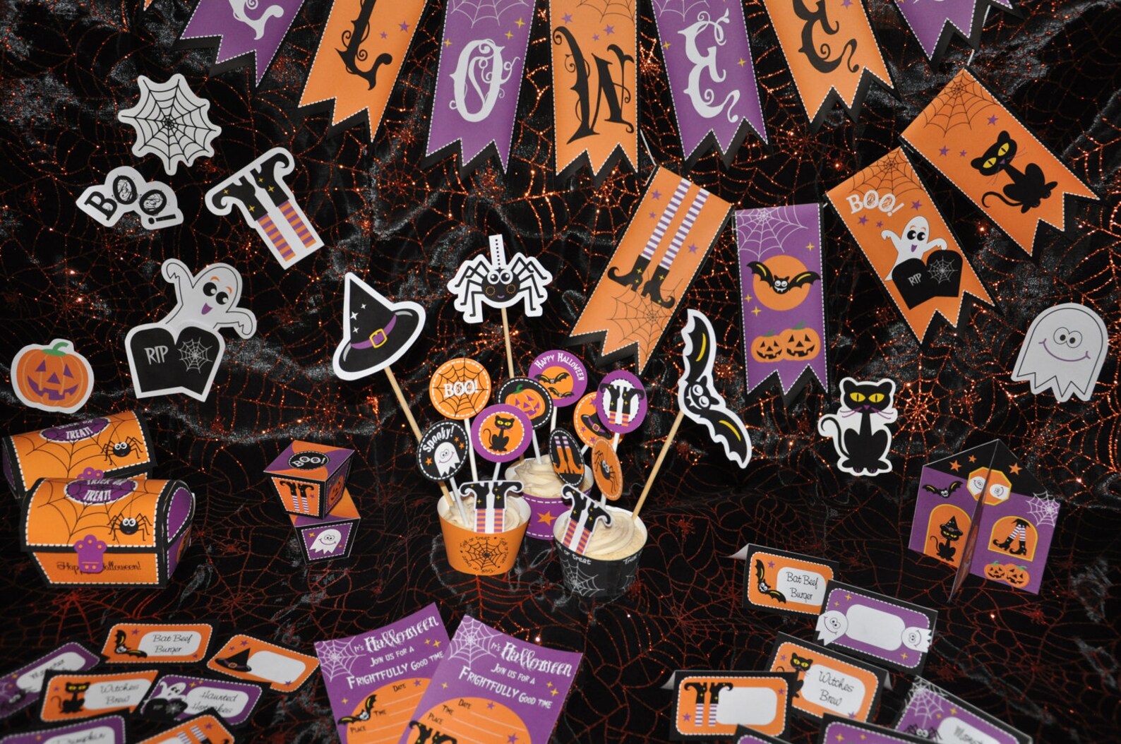 Halloween Printable Party Package / Halloween Decor / - Etsy
